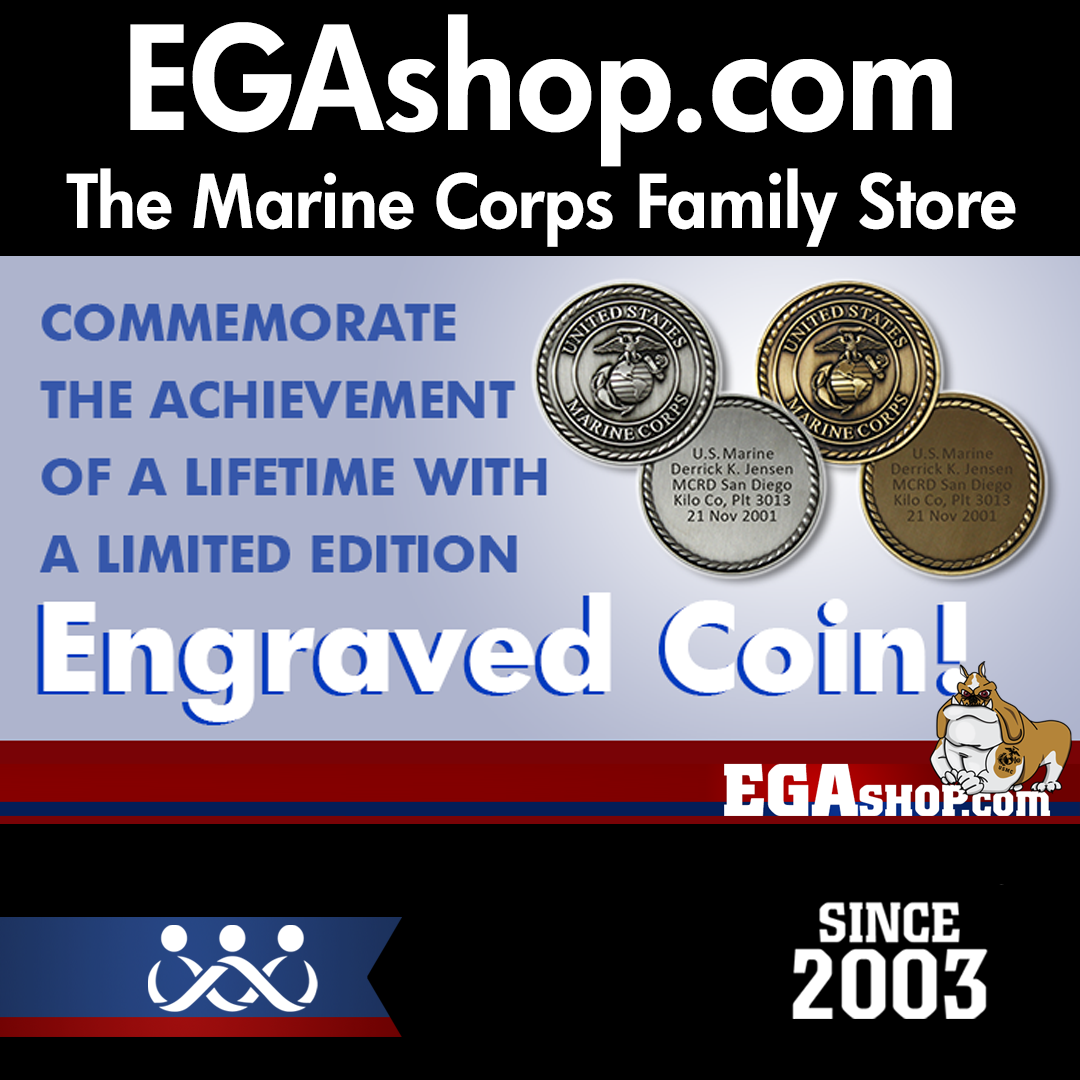 MARINE CORPS CUSTOM ENGRAVED COINS