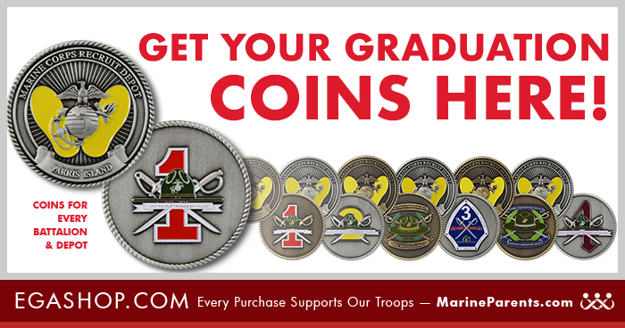 EGA Shop Exclusive USMC Graduation Coins