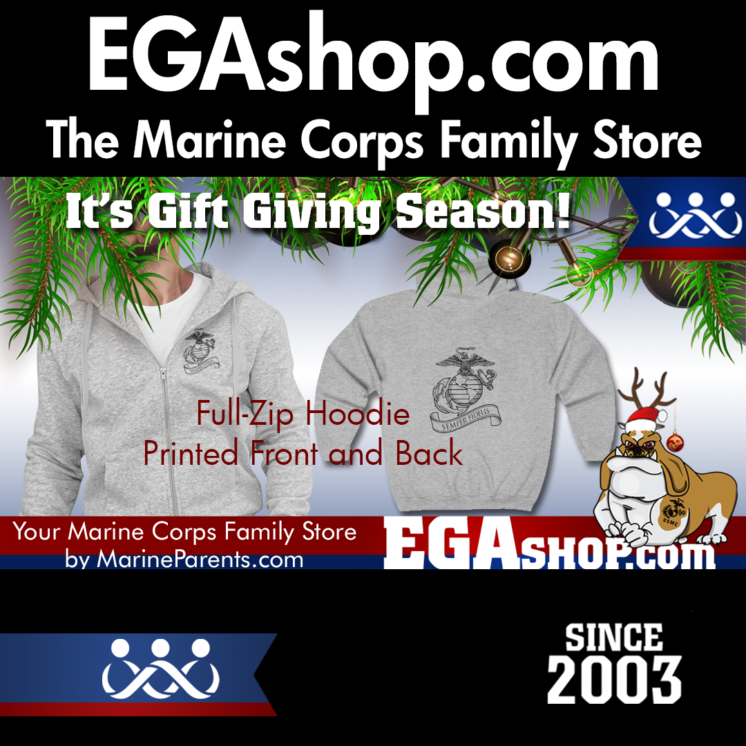 Gift Giving Season: Full Zip Marine Corps Hoodie