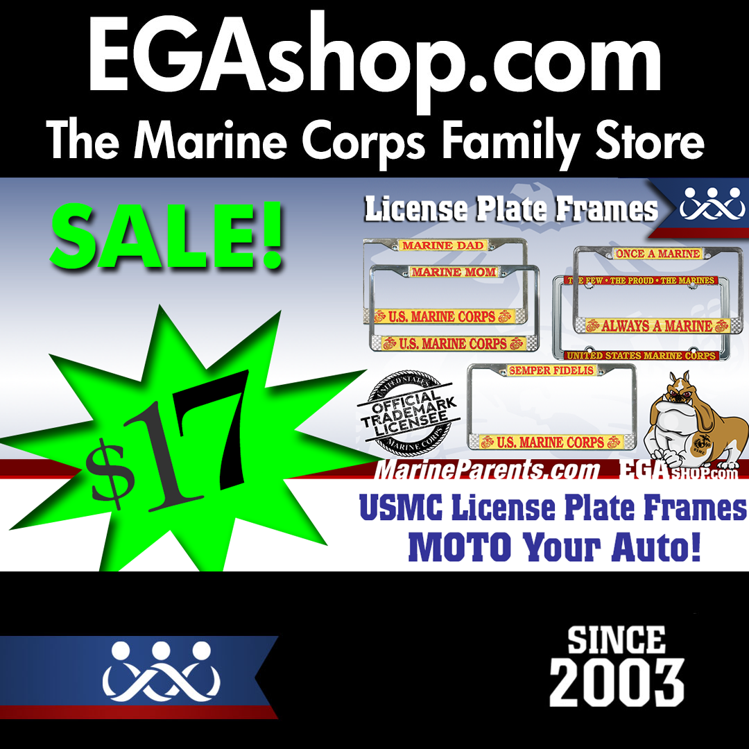 USMC LICENSE PLATE FRAMES