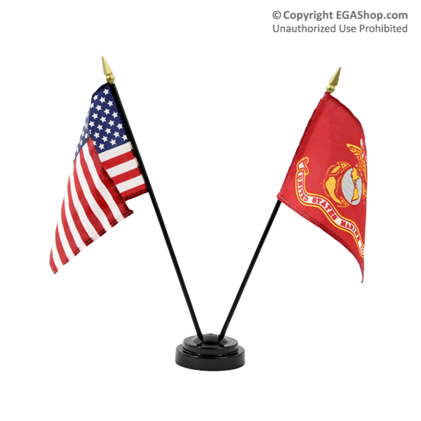 Flag, Desktop Set: Marine Corps and US Flags