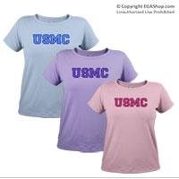 Sweatshirt, Hooded Pullover: EGA and USMC on Pink