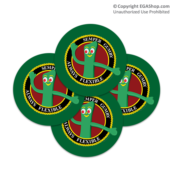 Coaster Set: Semper Gumby (Sandstone or Rubber)