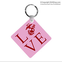 Keychains with Marine Corps emblems.