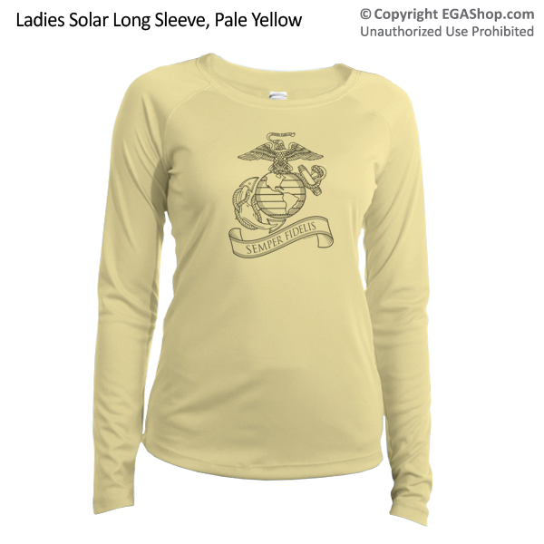 _Long Sleeve Shirt (Ladies, Solar): EGA Semper Fidelis
