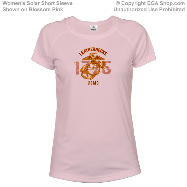 _T-Shirt (Ladies, Solar): Leathernecks USMC