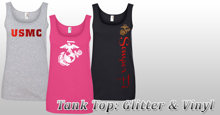 Tank Top: Glitter and Vinyl